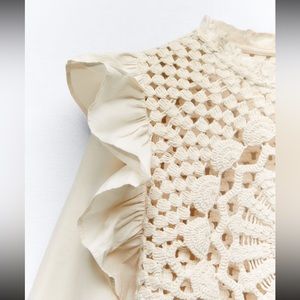 Zara | Tops | Nwt Zara Ruffle Knit Top | Poshmark